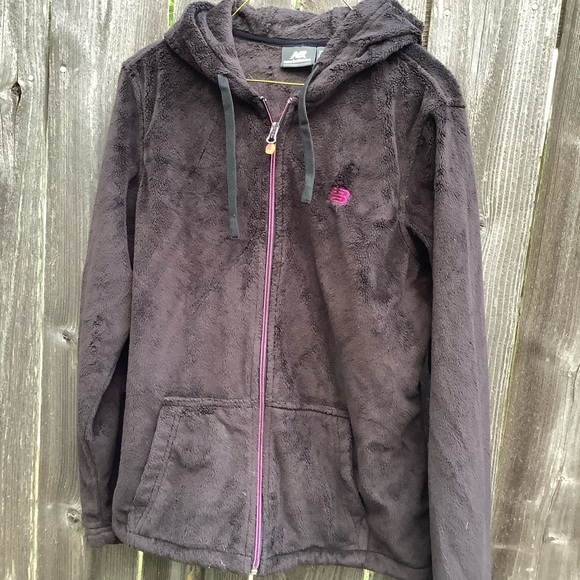 New Balance | Jackets & Coats | New Balance Soft Fuzzy Hoodie Top ...